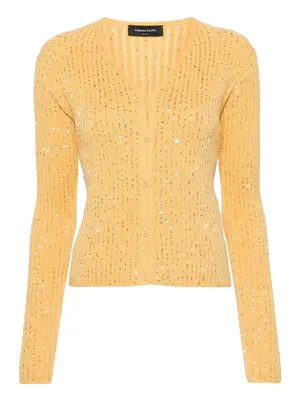 FABIANA FILIPPI Fabiana Filippi Sequin-Embellished Ribbed Cardigan