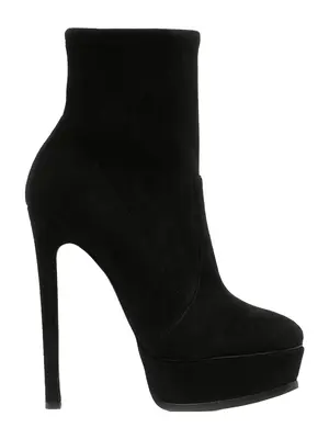 Casadei Flora 140mm Platform Ankle Boots - Black