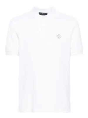 Herno Logo-embroidered Piqué Polo Shirt - White