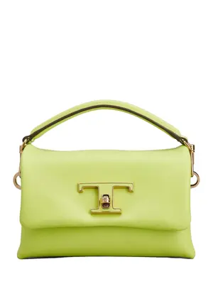 TOD'S T Timeless Leather Shoulder Bag - Green