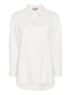 TWINSET TWINSET Metallic-Threading Striped Shirt