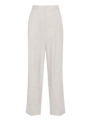 TOTEME Double-pleated Trousers - Neutrals