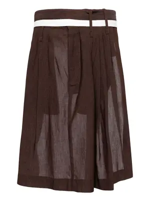 HED MAYNER Hed Mayner Pleated Belted Skirt