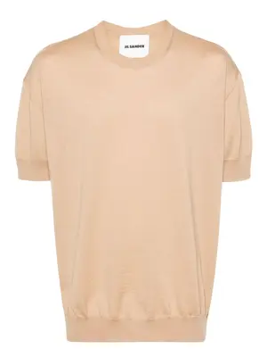 JIL SANDER Short-sleeve Wool Jumper - Neutrals