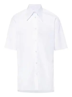 MAISON MARGIELA Poplin Short-sleeved Shirt - White