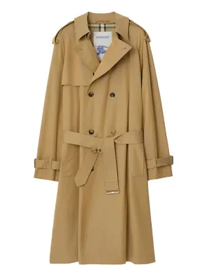BURBERRY Long Garbadine Trench Coat