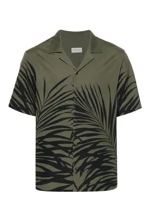 Moncler Graphic-print Cotton Shirt - Green