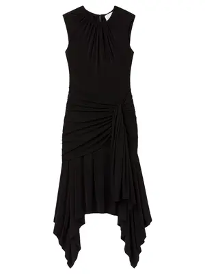 AZ FACTORY Helleborus Draped Midi Dress - Black