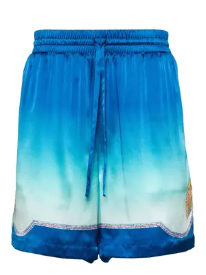 CASABLANCA Casablanca Coquillage Coloré Silk Shorts