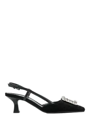 Roberto Festa 70mm Stefi Leather Pumps - Black