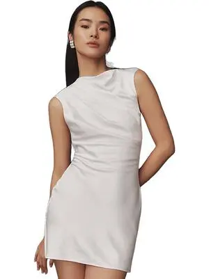 Significant Other Annabel Sleeveless High-neck Mini Dress - Ivory