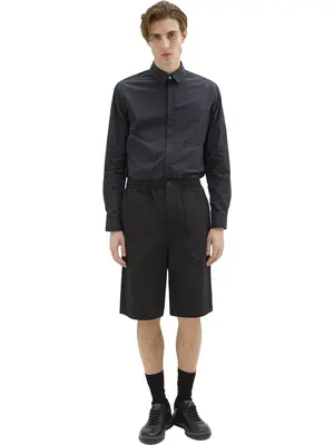 Theory Theory Cotton-Blend Pull-On Short Black