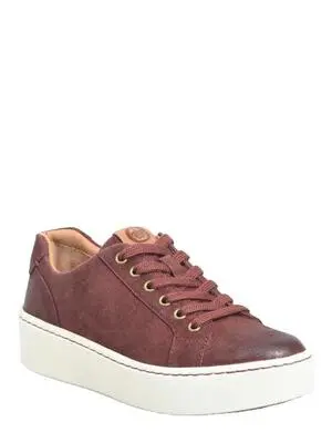 BØRN Børn Mira Platform Sneakers Dark Red Distressed Leather