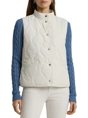 Ralph Lauren Lauren Ralph Lauren Quilted Vest Cream