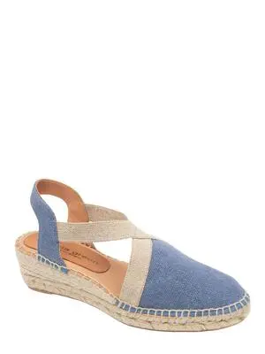 PATRICIA GREEN Patricia Green Grace Espadrille Wedge Denim