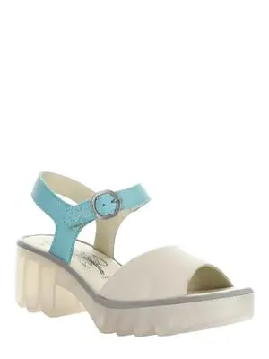 Fly London Fly London Tull Platform Sandals Cloud/turquoise