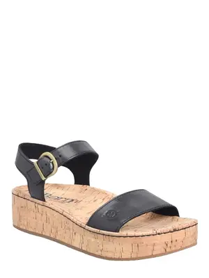 BØRN Børn Sari Platform Sandal Black F/g