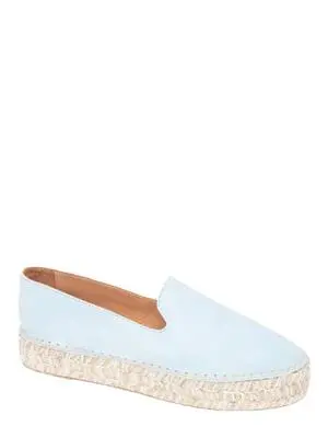 PATRICIA GREEN Avery Espadrille Platform Flats - Sky Blue