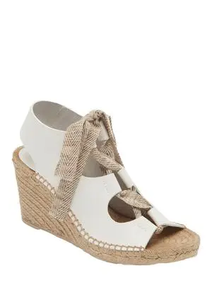 PEDRO GARCIA Otelia Espadrille Wedge Sandal White Cervo