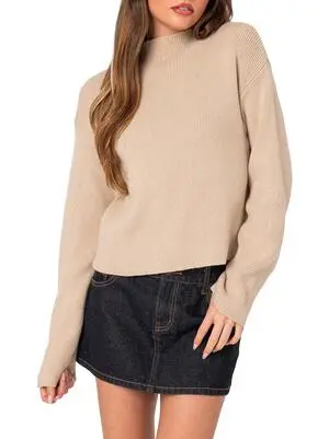 EDIKTED EDIKTED Kimberly Rib Funnel Neck Sweater