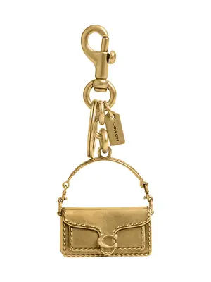 COACH® Tabby Bag Charm Brass/brass