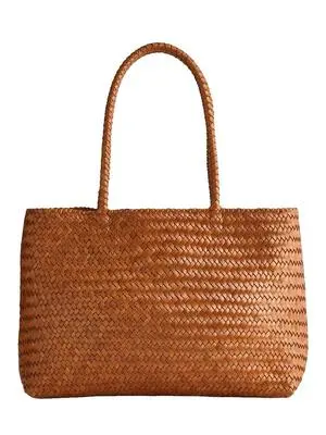 Madewell Handwoven Leather Tote - Burnt Sienna