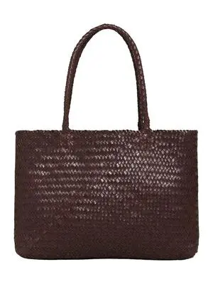 Madewell Handwoven Leather Tote - Coffee Bean