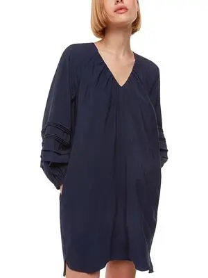 Whistles Grace V-neck Dress - Navy
