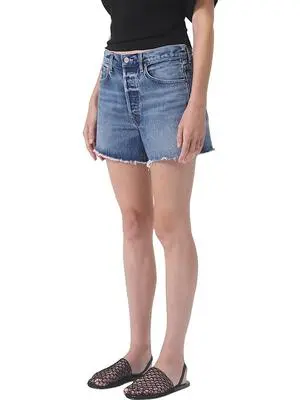 AGOLDE Parker Cutoff Denim Shorts - Ruin