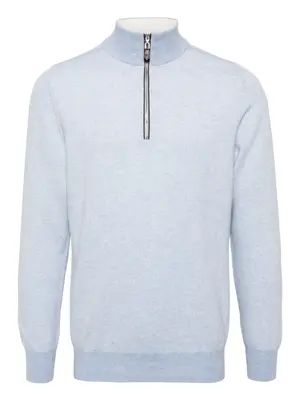 N.peal Carnaby Half-zip Sweater - Blue