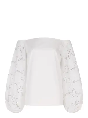 SILVIA TCHERASSI Silvia Tcherassi Stephanie Off-Shoulder Blouse