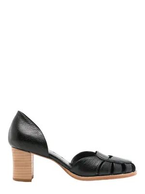 STUDIO CHOFAKIAN Yosemite 55mm Leather Pumps - Black