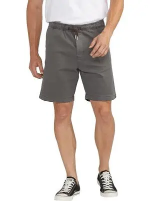 SILVER JEANS CO. Silver Jeans Co. Pull-On Stretch Chino Shorts Dark Grey