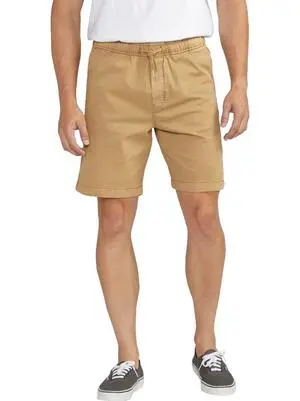 SILVER JEANS CO. Silver Jeans Co. Pull-On Stretch Chino Shorts Tan