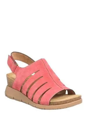 COMFORTIVA Scottie Slingback Wedge Sandal - Rose