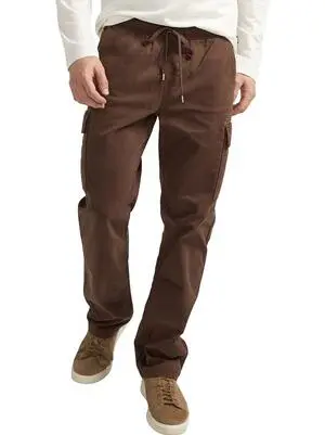 SILVER JEANS CO. Silver Jeans Co. Pull-On Twill Cargo Pants Coffee
