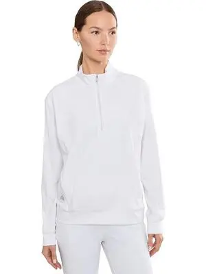 Adidas Ultimate365 Quarter Zip Pullover - White
