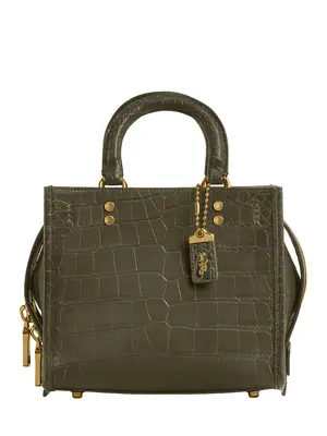 Coach Rogue 20 In Alligator - Brass/olive