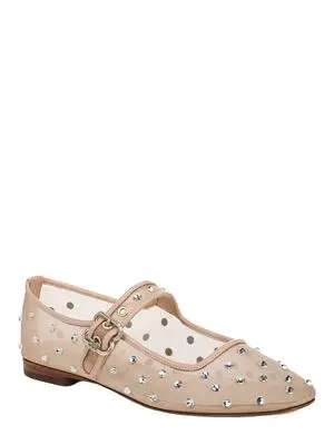 Sam Edelman Michaela Shine Mary Jane Flat - Vintage Pink