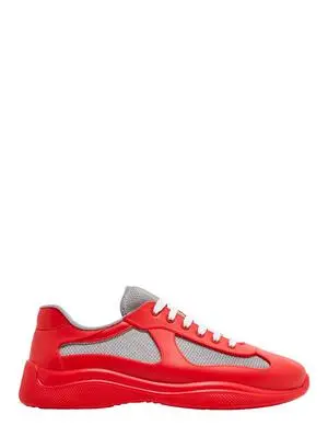 Prada Prada America's Cup Soft Rubber Sneakers Red