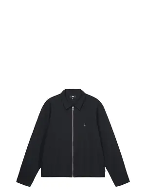 StÜssy Big Thermal Zip Shirt - Black