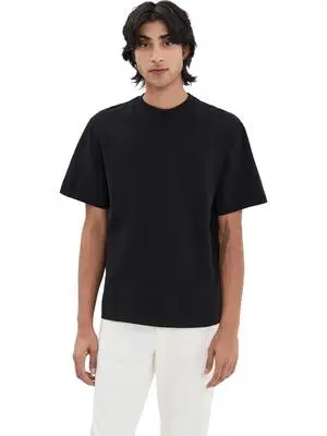 AGOLDE Asha Mock Neck Tee - Black