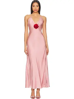 Bardot X Aradia Maxi Dress - Pink & Red