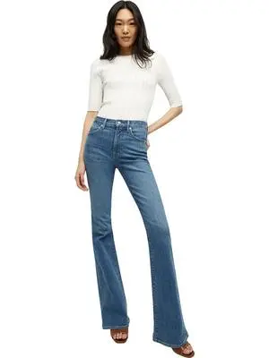 Veronica Beard Beverly Skinny-Flare Jean Sedona River