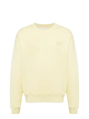 Maison Kitsuné Logo-embroidered Cotton Sweatshirt - Yellow
