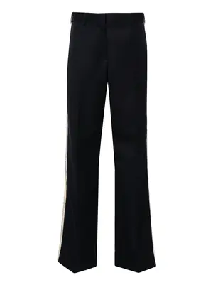 Palm Angels High-waisted Straight-leg Trousers - Blue