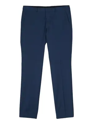 Hugo Pressed-crease Tapered Trousers - Blue