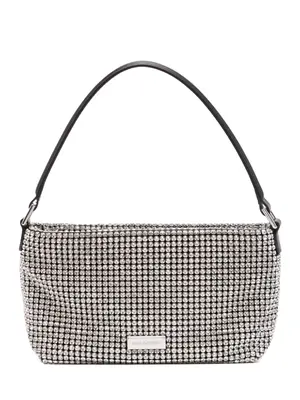 SELF-PORTRAIT Diamante Embellished Shoulder Bag - Silver