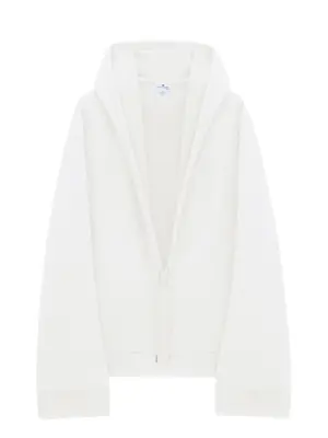 COURREGES Hyperbole Cotton Hoodie - White
