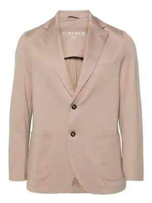 CIRCOLO 1901 Single-breasted Piqué Blazer - Neutrals